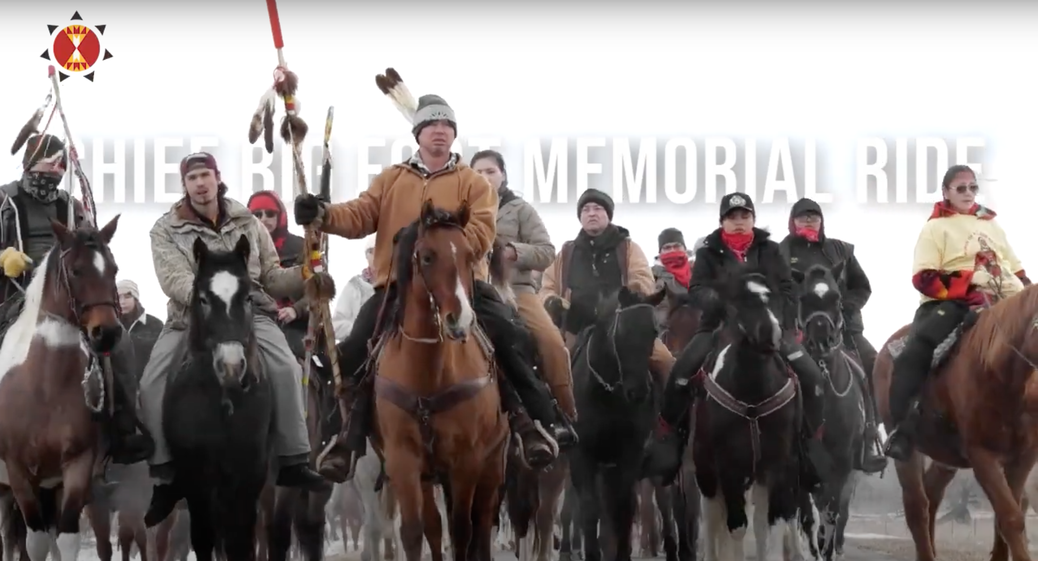 Madonna Thunder Hawk on the Chief Big Foot Memorial Ride